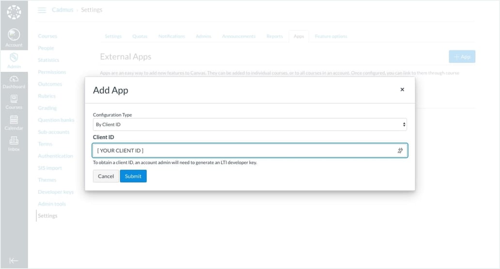 Integrating Cadmus + Canvas